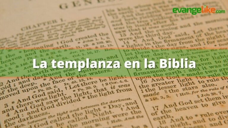 La templanza en la Biblia